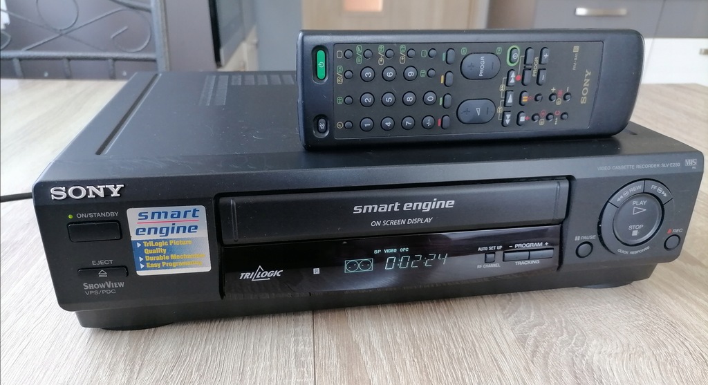 SONY SLV-E230 #Smart Engine #Hi-Fi Stereo #Pilot - 12531127784 - oficjalne archiwum Allegro