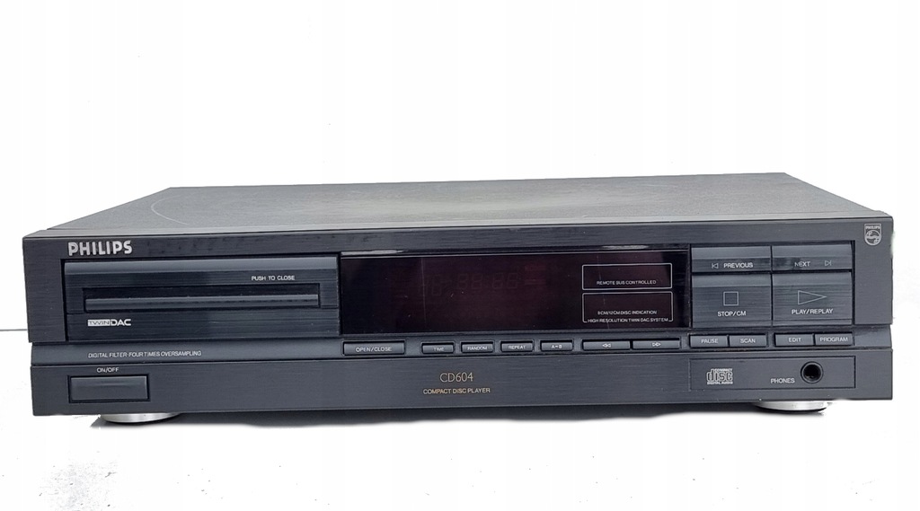 Philips CD 604 player odtwarzacz Twin DAC 4/19 - 12417229495 ...