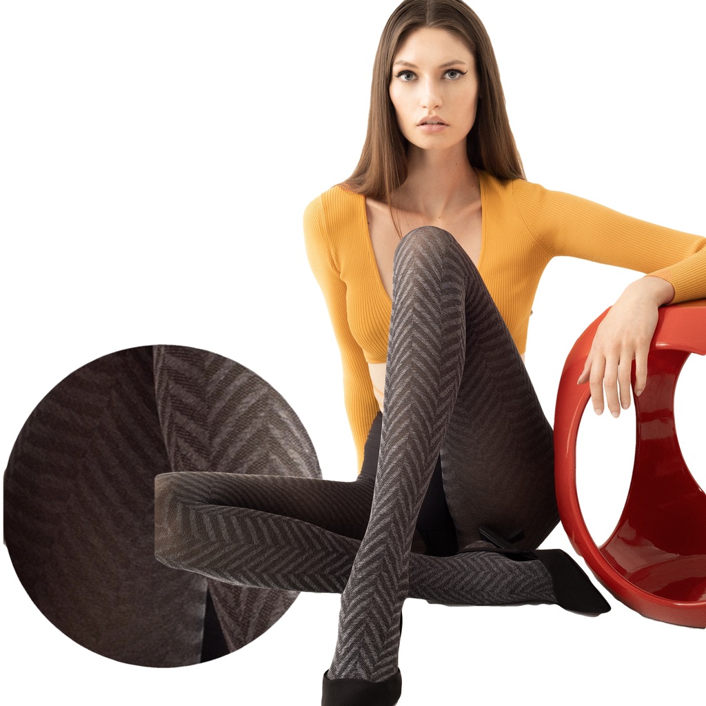 Rajstopy TWEED DREAMS jodełka L 4 splot - 11471892264 - oficjalne ...