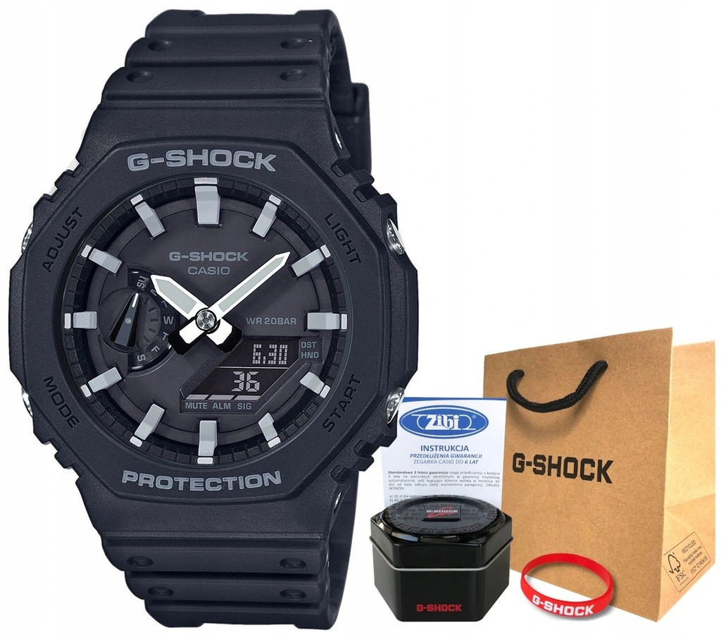 ZEGAREK MĘSKI CASIO G-SHOCK OCTAGON GA-2100-1AER - 12230206131 ...