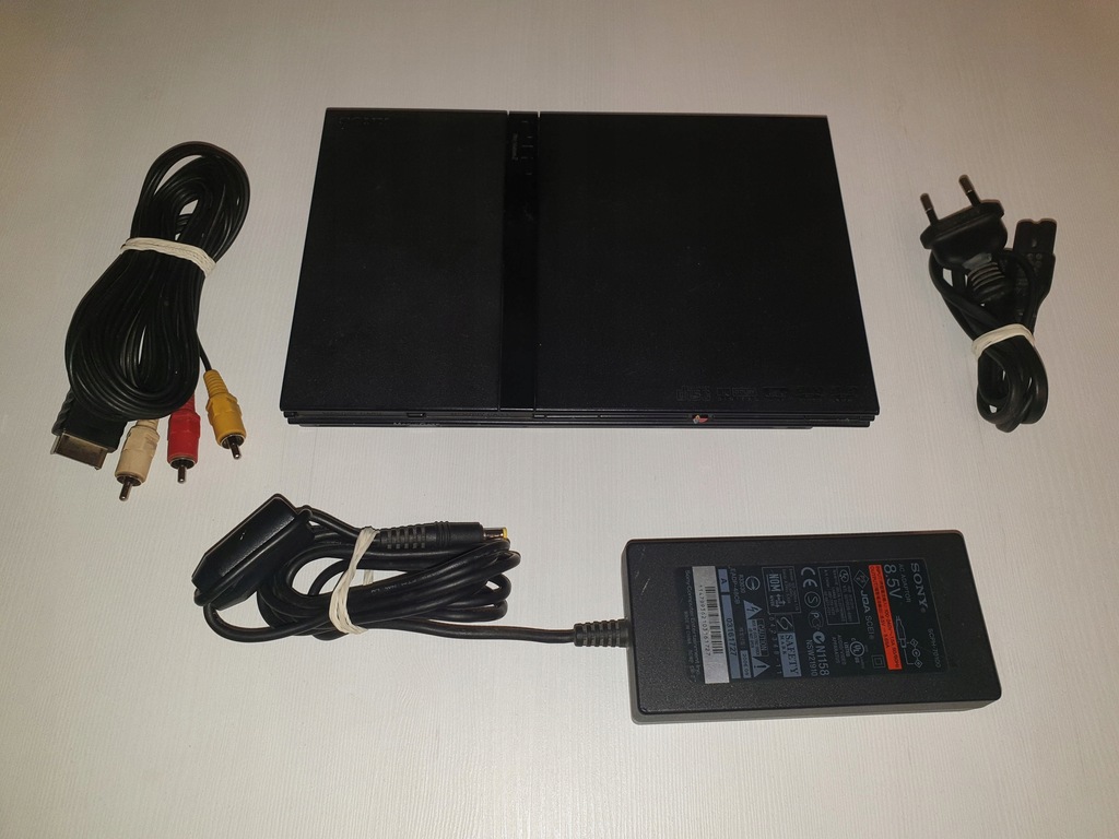KONSOLA PS2 SLIM PLAYSTATION 2 SCPH-77004 GWARANCJ - 12670334395 ...