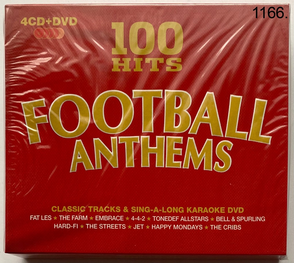 100 HITS FOOTBALL ANTHEMS 4xCD DVD Całość JAK NOWA - 10989789897 ...