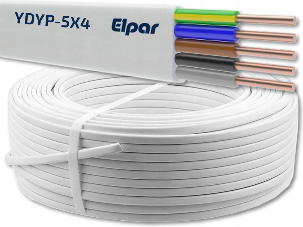 KABEL SIŁOWY 5x4 YDY PŁASKI PRZEWÓD INSTALACYJNY - 11418133211 ... KABEL SIŁOWY 5x4 YDY PŁASKI PRZEWÓD INSTALACYJNY - 11418133211 ...