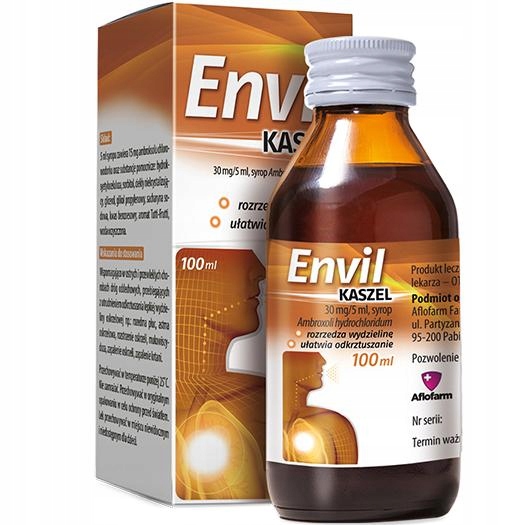 Envil Kaszel syrop ambroksol wydzielina 100ml - 11238602063 - oficjalne ...