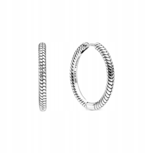 Kolczyki obręcze Pandora Moments Charm 299532C00 - 13322630737 ...