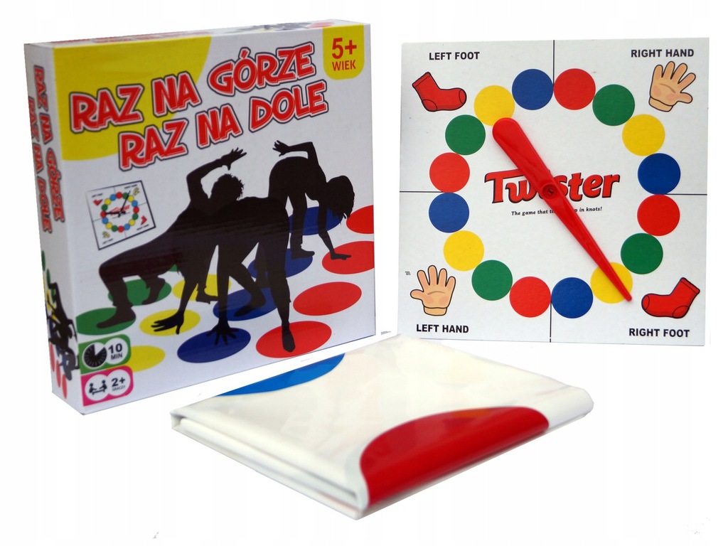 DUŻA MATA TWISTER GRA ZRĘCZNOŚCIOWA RODZINNA - 8509522983 - oficjalne ...