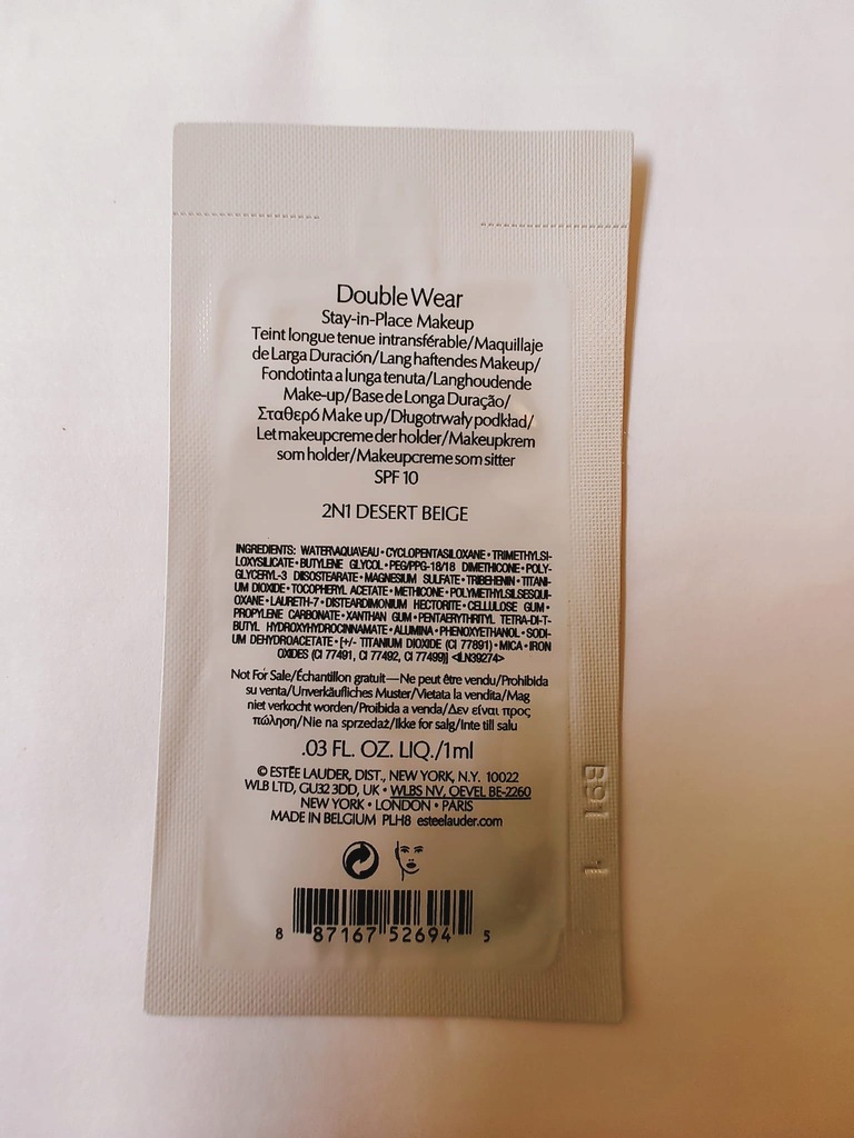 ESTEE LAUDER DOUBLE WEAR podkład 2N1 Desert Beige - 12388377164 ...
