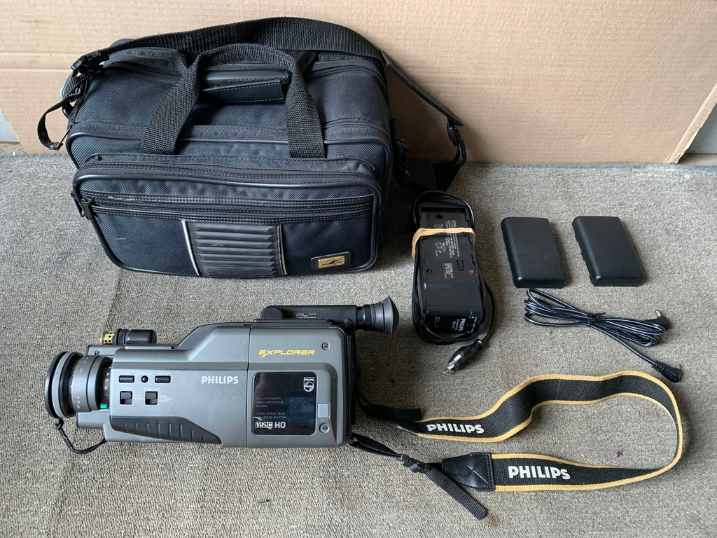 Kamera video PHILIPS Explorer VHS-C torba zestaw - 12162050239 ...