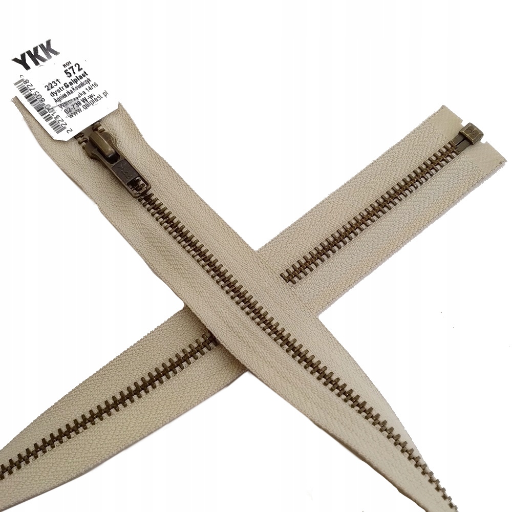 YKK ZAMEK METALOWY ROZDZIELCZY 75cm 572 - 12831326855 - oficjalne archiwum Allegro