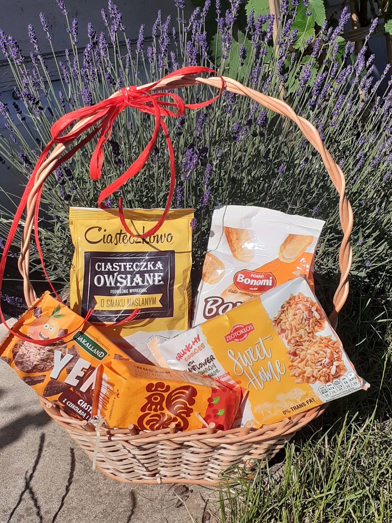 Kosz prezentowy słodyczy koszyk Gratis Bilecik - 12350049222 - oficjalne archiwum Allegro