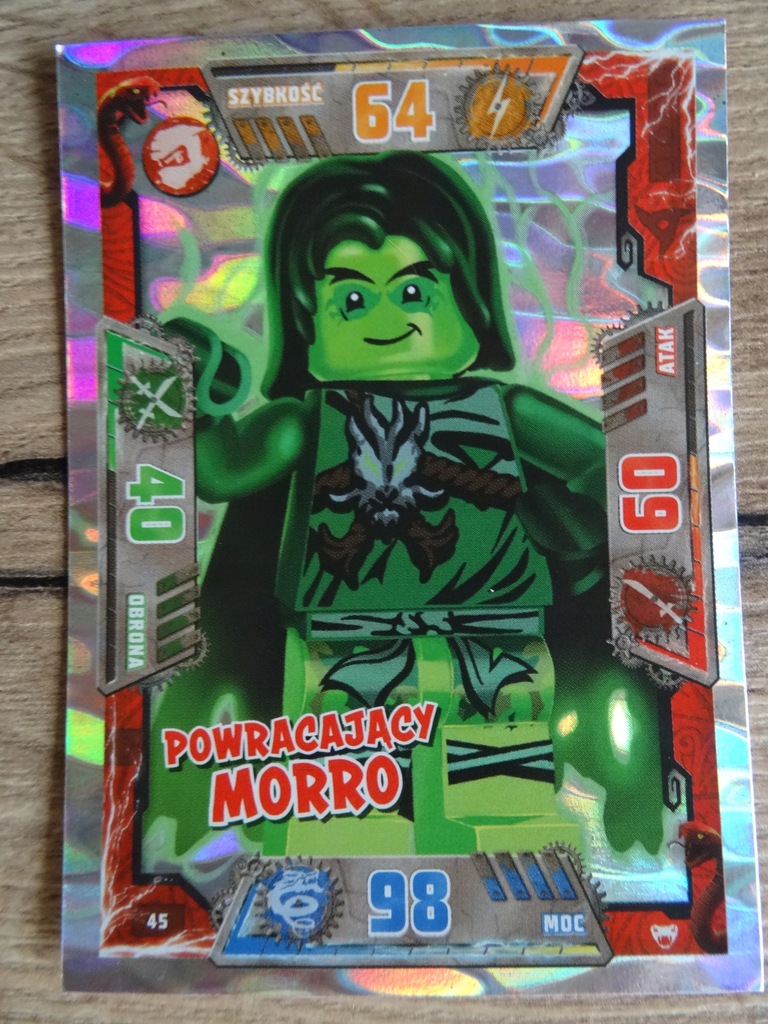 Karta __ LEGO NINJAGO __ seria 2 ___ MORRO ___ 45 - 13704700841 - oficjalne archiwum Allegro