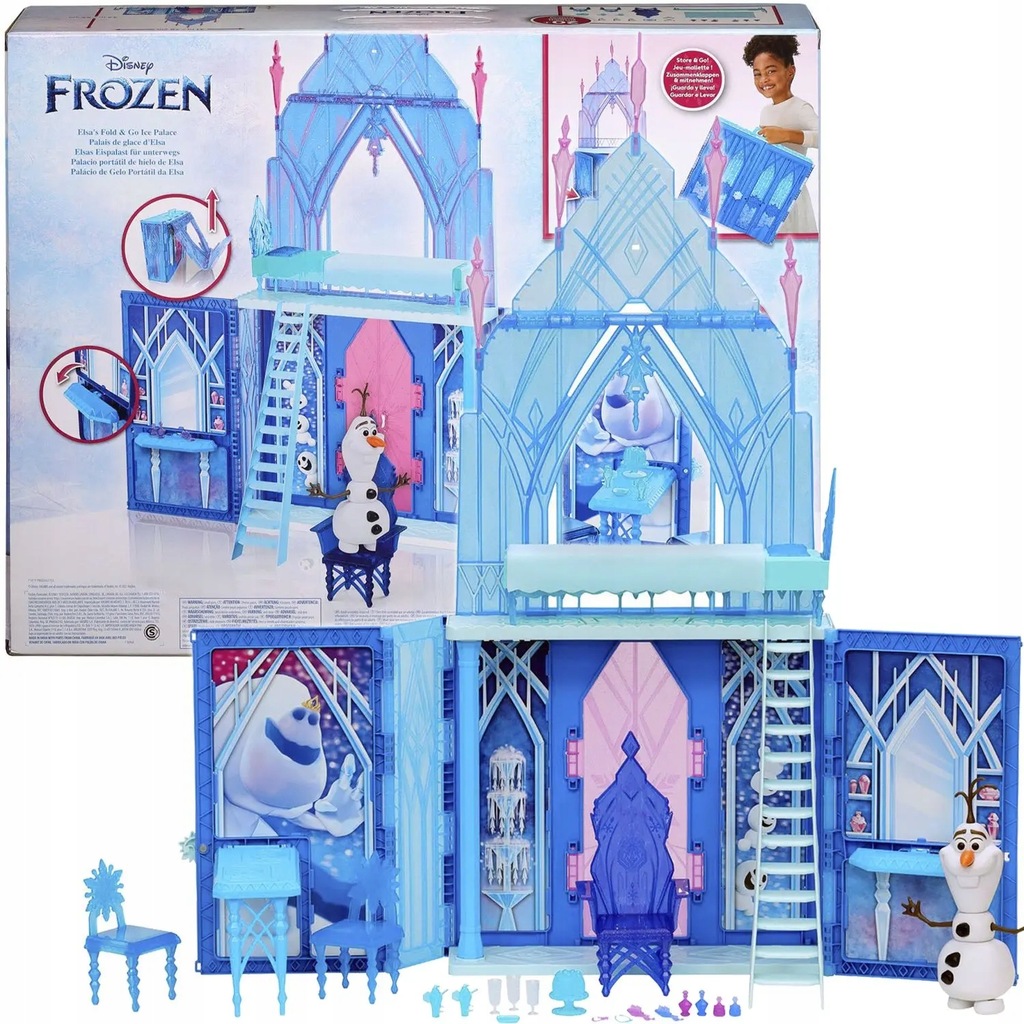 Frozen Kraina Lodu Zamek Elsy Domek Dla Lalek 1819 - 12787313230 - oficjalne archiwum Allegro
