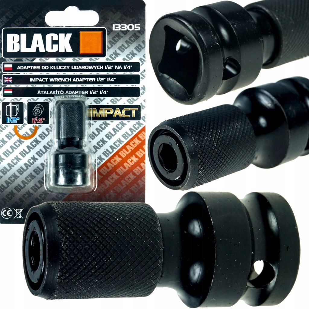 PRZEJŚCIÓWKA KLUCZY UDAROWYCH ADAPTER 1/2 na HEX - 11395076189 ...