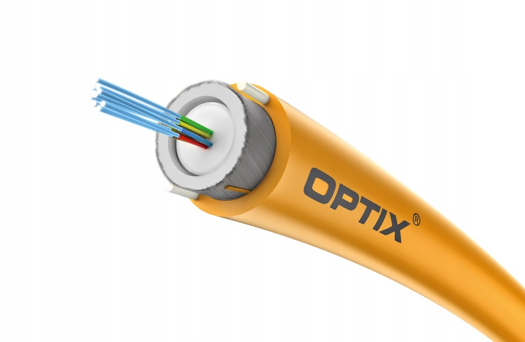 Kabel światłowodowy doziemny wzmocniony OPTIX DAC 2J G657A1 50m ...