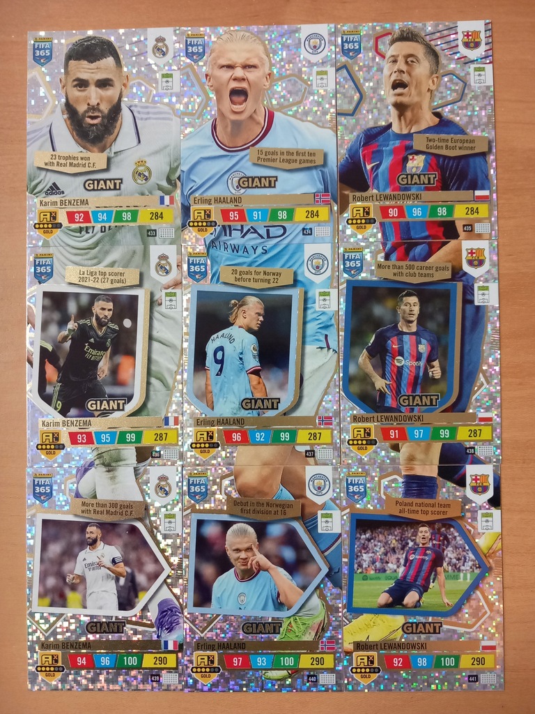 FIFA 365 2023 GIANT LEWY HAALAND KOMPLET 9 KART - 13487550846 - oficjalne archiwum Allegro