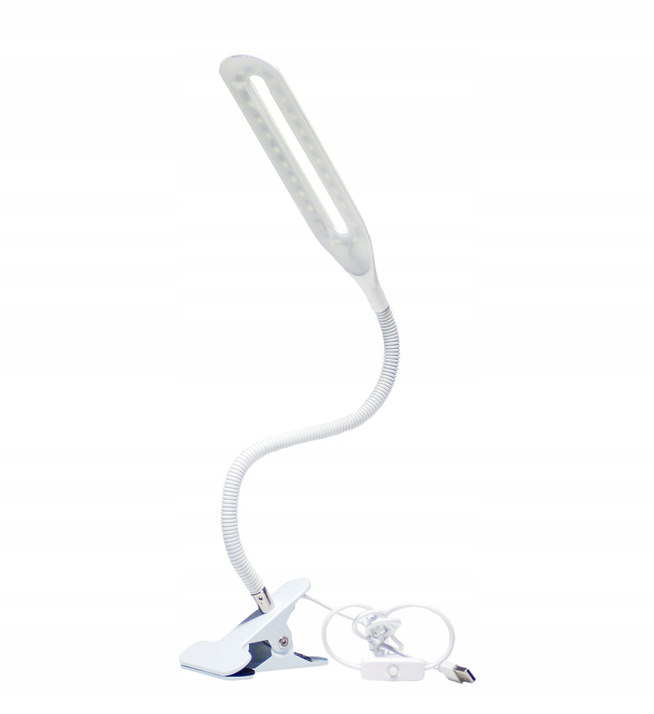 LAMPKA BIURKOWA LED Z KLIPSEM USB - 8049237404 - oficjalne archiwum Allegro