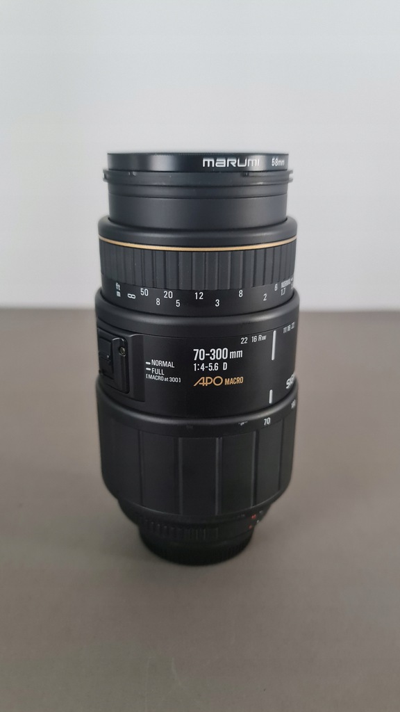 Obiektyw Sigma 70-300mm f/4-5.6 d APO MACRO - 13389992387 - oficjalne archiwum Allegro