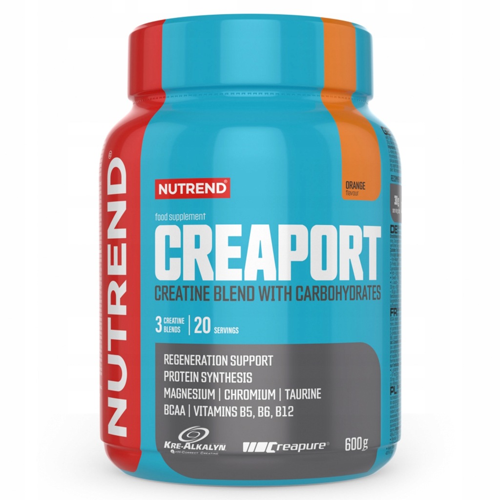 CREAPORT 600g MOCNY STAK KREATYNOWY KREATYNA SIŁA - 10541055848 ...