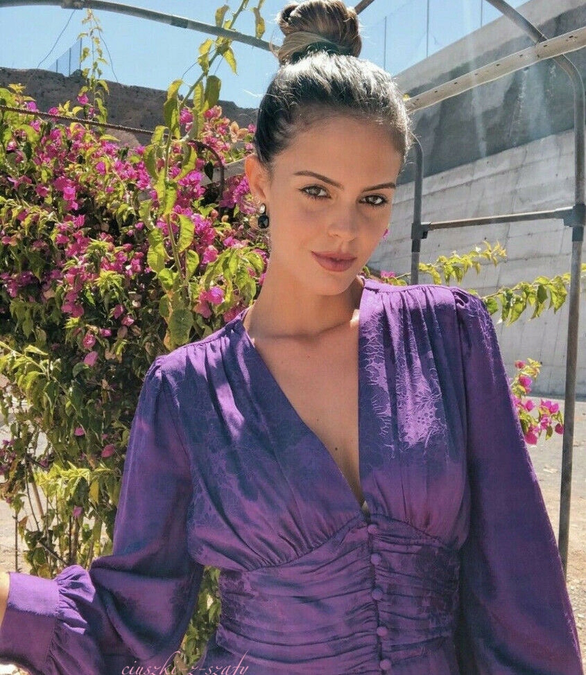 ZARA GLAM SUKIENKA KREACJA ŻAKARDOWA FIOLET S - 12864857746 - oficjalne ...