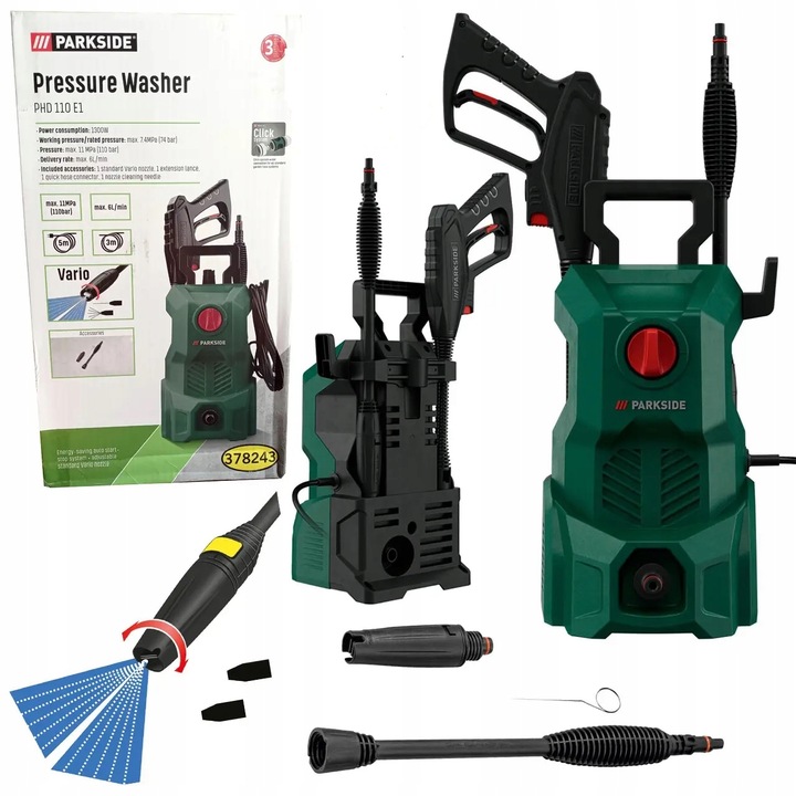 Myjka ciśnieniowa Parkside PHD 110 E1 1300 W - 13608245957 - oficjalne archiwum Allegro