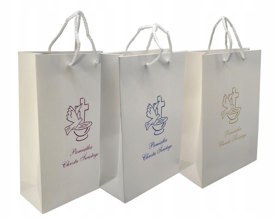 TORBA TOREBKA PREZENTOWA NA PREZENT CHRZEST ŚWIĘTY BIAŁA PAPIEROWA - 15203931451 - oficjalne ...