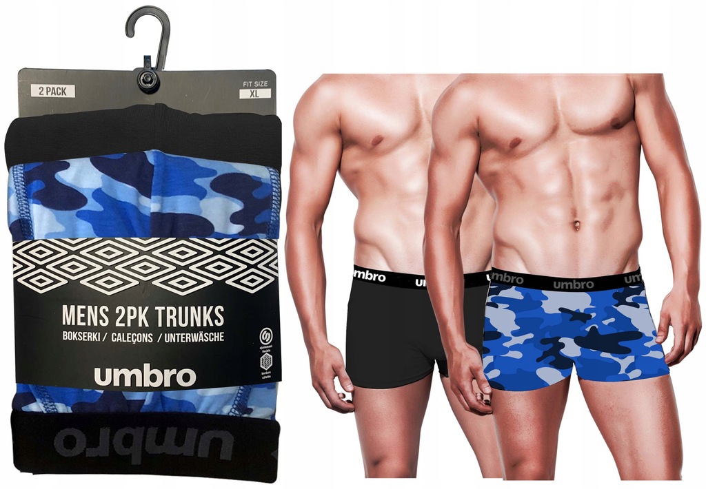 2PAK UMBRO BOKSERKI MAJTKI BAWEŁNA L - 12987563996 - oficjalne archiwum Allegro