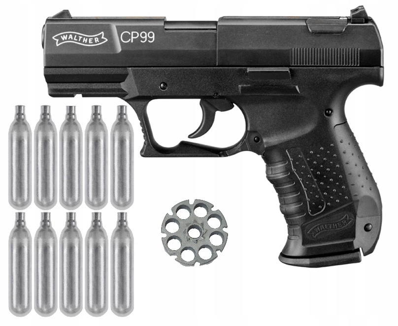 Wiatrówka Pistolet Walther CP99 ZESTAW MAGAZYNEK - 12619695941 ...