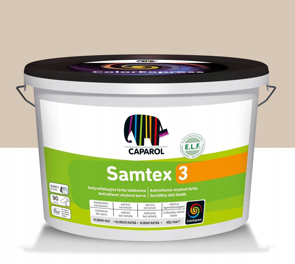 uniwersalna farba lateksowa Caparol Samtex 3 - 5l - kolor Nutria 15 ...