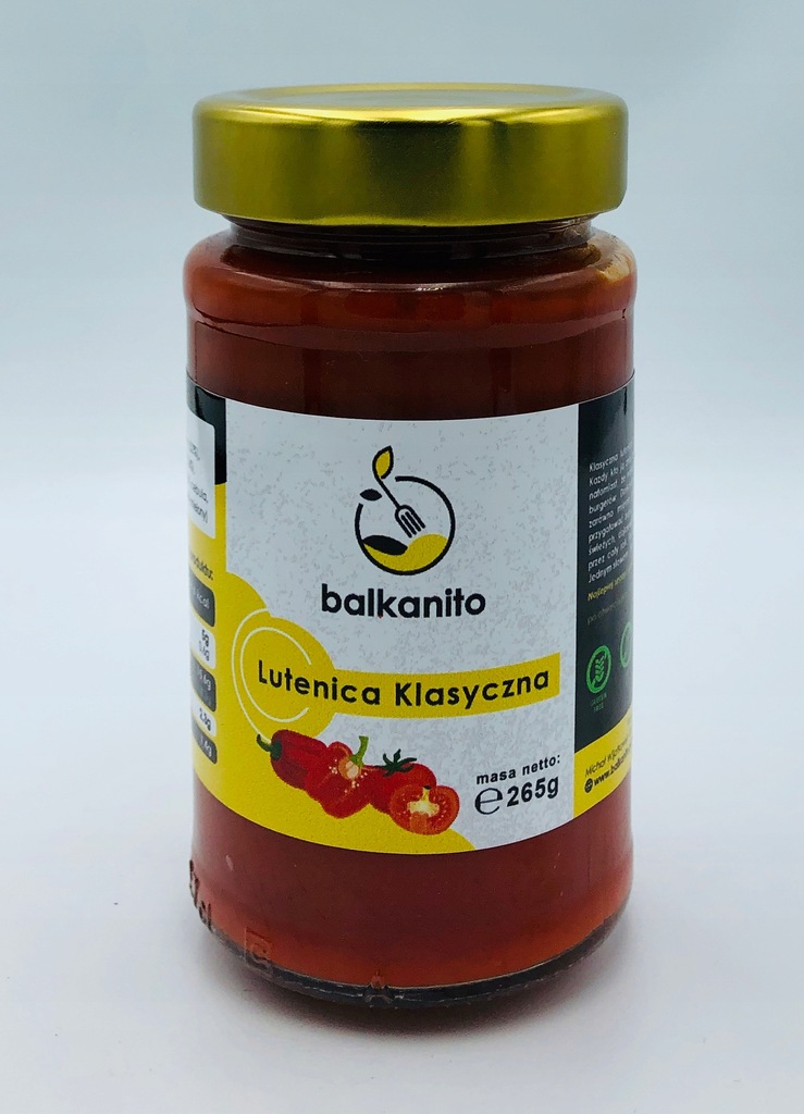 Lutenica Klasyczna Balkanito 265g z Bułgarii - 9919956655 - oficjalne archiwum Allegro
