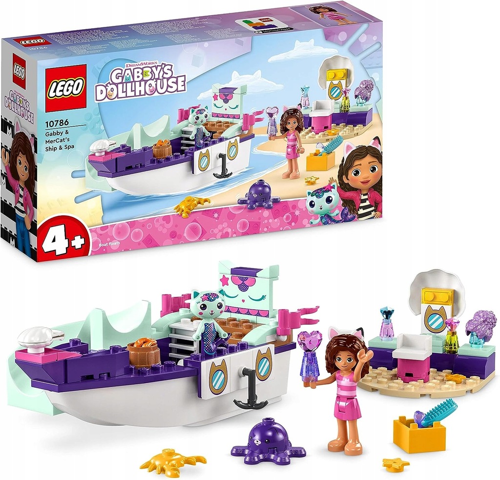 LEGO Koci Domek GABI Statek SPA Gabi i Syrenkotki - 14261782066 - oficjalne archiwum Allegro