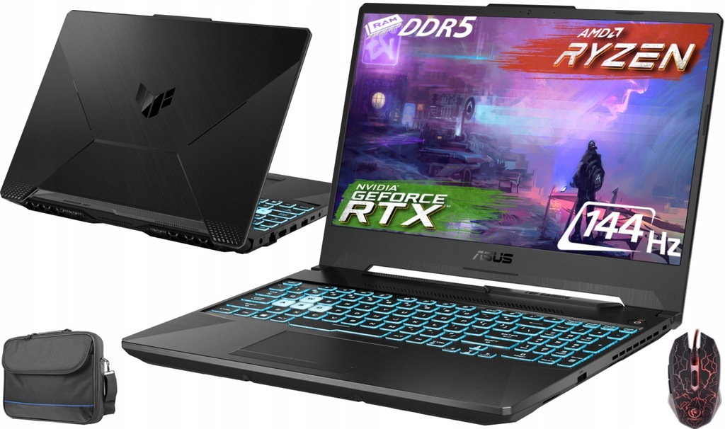 GAMINGOWY ASUS TUF FA506 RYZEN 7 7435HS RTX3050 512GB 16GB 144Hz ...