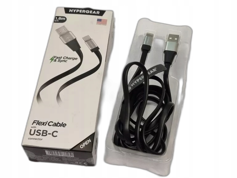 PŁASKI KABEL HYPERGEAR KABEL FLEXI USB-C 1,8M - 12678622532 - oficjalne ...