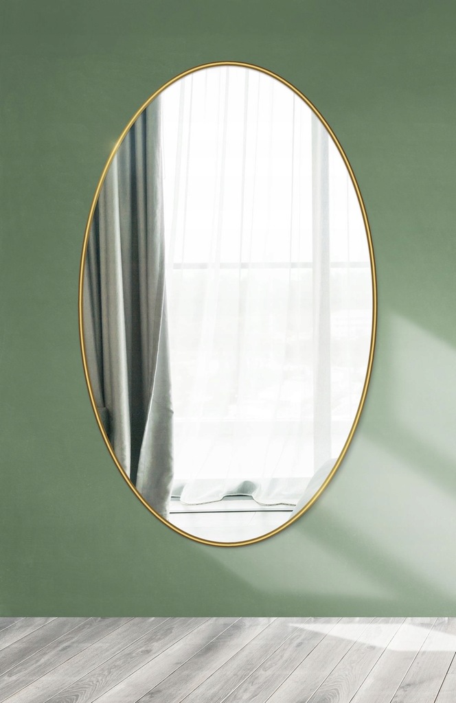 Lustro elipsa złota ELIZA 50x110 - 12961853693 - oficjalne archiwum Allegro