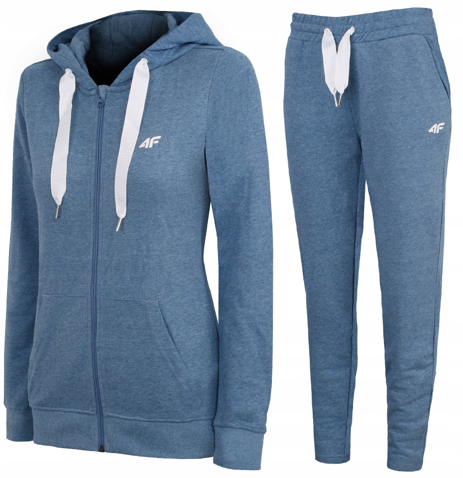 4F DAMSKA Bluza Spodnie DRESY Sportowe KOMPLET L - 7978921483 ...
