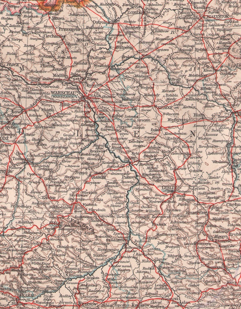 POLSKA II RP DUŻA EFEKTOWNA MAPA 1924 r. ORYGINAŁ - 13215373198 ...