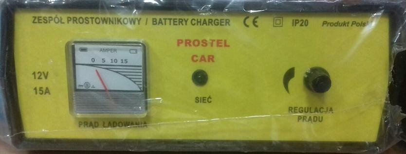 Polski prostownik Prostel Car 12V 15A z regulacją - 12633930650 - oficjalne archiwum Allegro