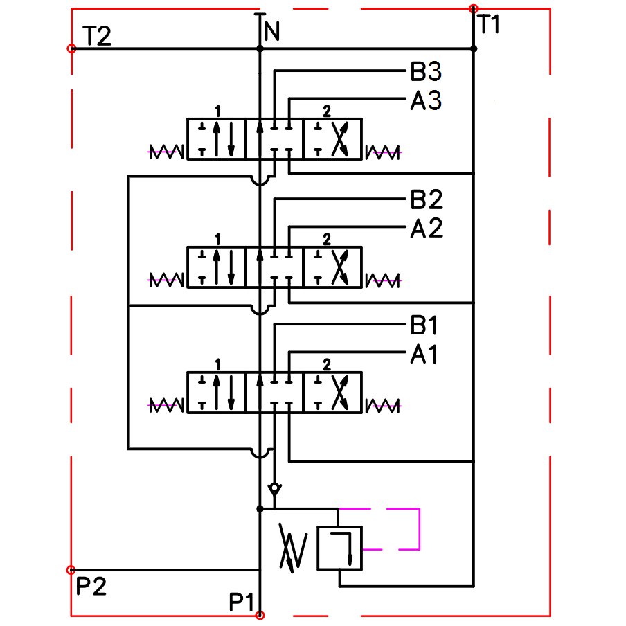 Купить 3-СЕКЦИОННЫЙ ГИДРАВЛИЧЕСКИЙ РАСПРЕДЕЛИТЕЛЬ 40 Л + ДЖОЙСТИК ...
