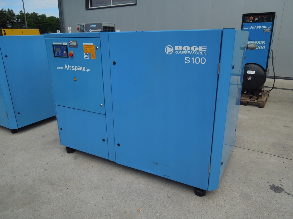 SPRĘŻARKA ŚRUBOWA BOGE S100 75Kw 2003r !!! - 10157961151 - oficjalne ...