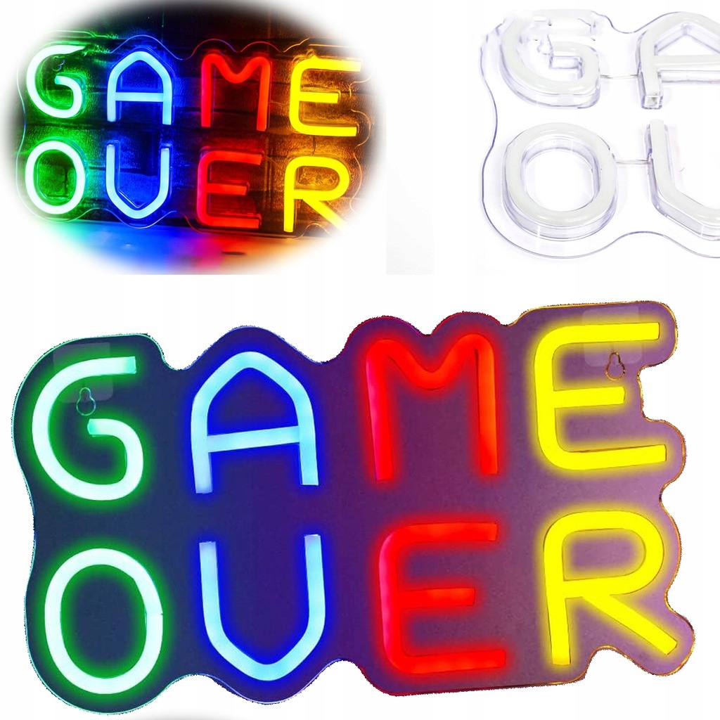 NEON PAD DO GRY GAMEPAD GAMER DLA GAMERA GRACZA OZDOBA DO POKOJU NA ...