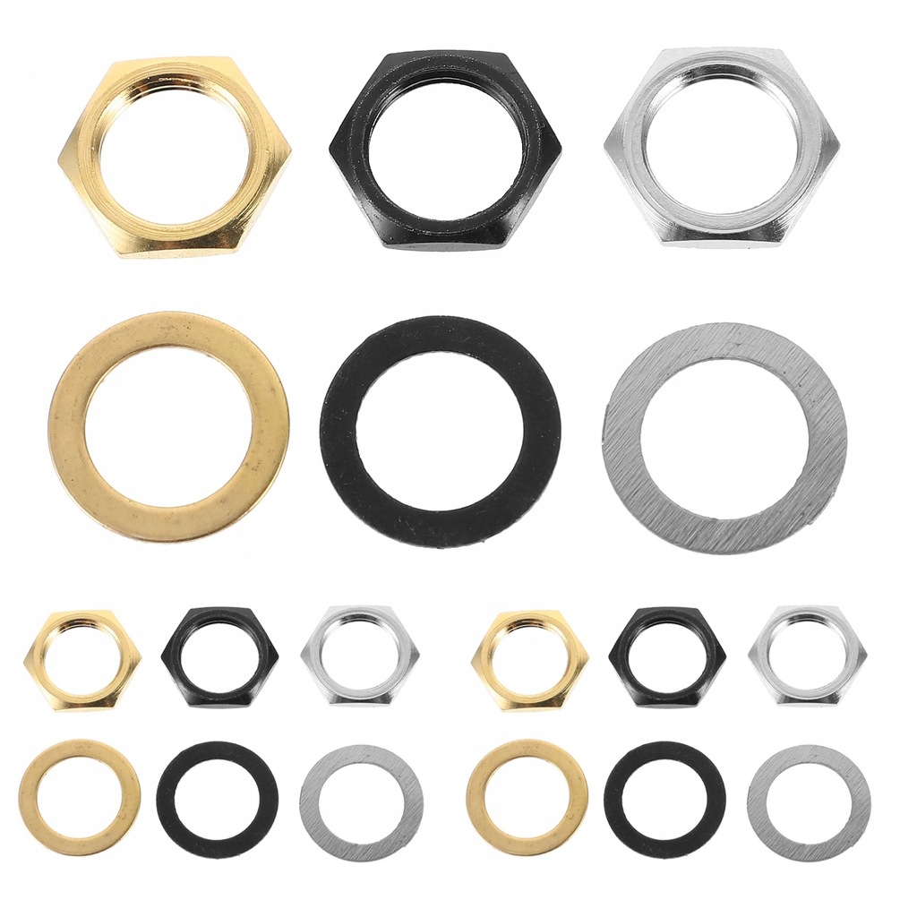 Guitar Metal Nuts Electric Socket Washer 12 Sets - 13959090863 ...