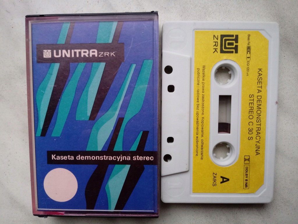 KASETA DEMONSTRACYJNA - UNITRA - JAK NOWA - PRL - 13484580490 ...