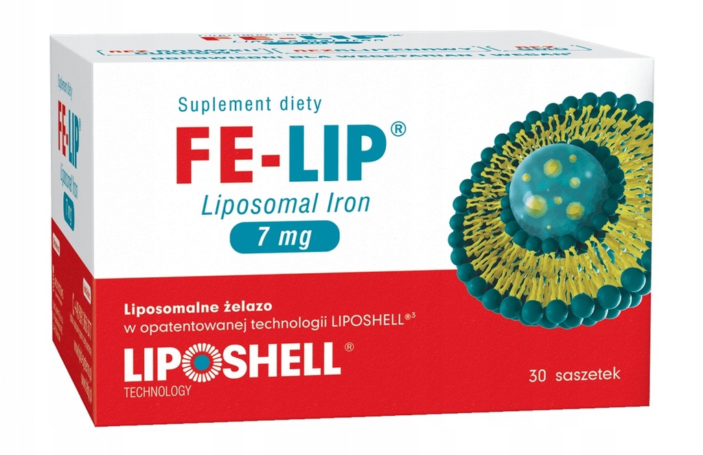 FE-LIP Liposomalne Iron żelazo 7 mg 30 saszetek - 12682610180 ...
