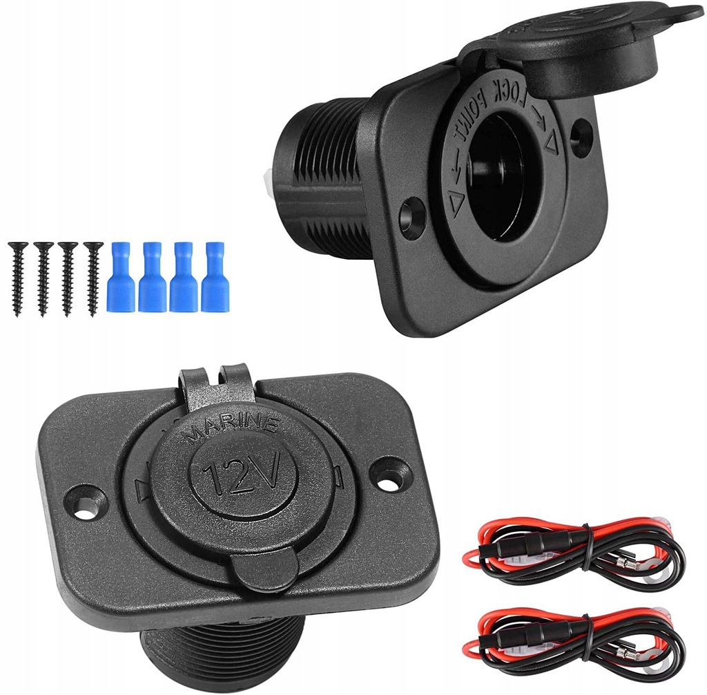 GNIAZDO ZAPALNICZKI ŁADOWARKA HERMETYCZNE 12V-24V - 10817271996 - oficjalne archiwum Allegro