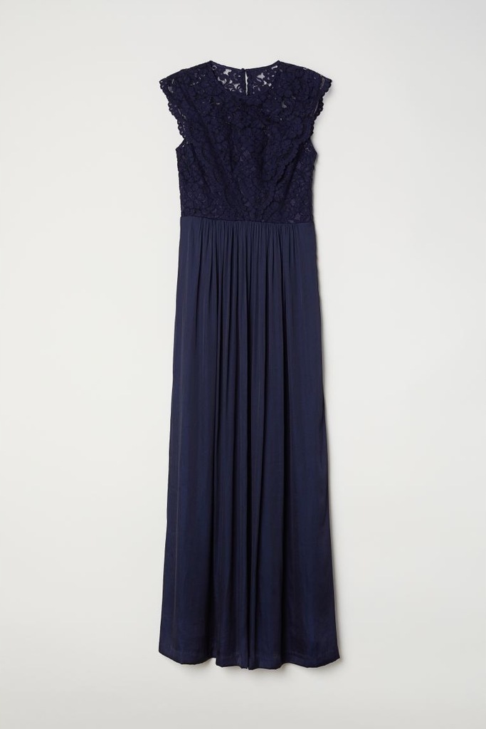 H&M sukienka z koronką maxi trend 38 M D62 - 11514173411 - oficjalne archiwum Allegro