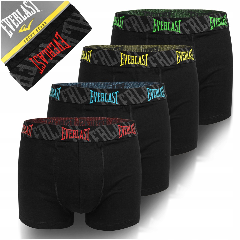 EVERLAST Bokserki Męskie BM490 Wielokolorowe XL - 15104181033 - oficjalne archiwum Allegro