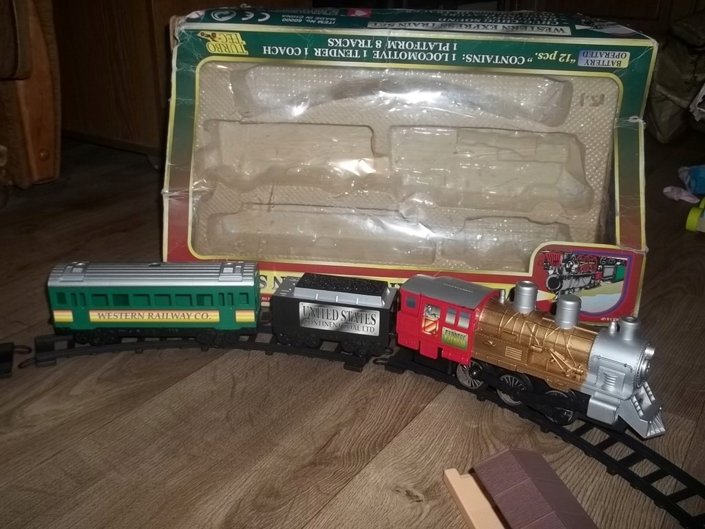 KOLEJKA ELEKTRYCZNA WESTERN EXPRESS TRAIN SET - 11732639967 - oficjalne ...