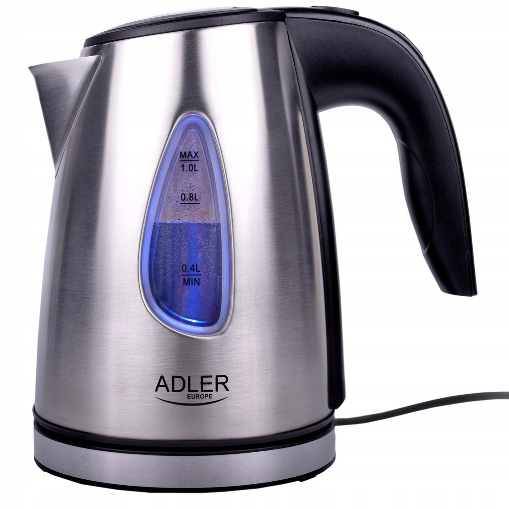 CZAJNIK ELEKTRYCZNY BEZPRZEWODOWY METALOWY MAŁY 1L - 11549705167 - oficjalne archiwum Allegro