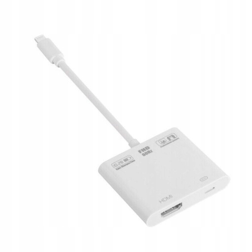 PRZEJŚCIÓWKA Adapter Lightning HDMI do IPhone 60HZ - 11300067255 ...