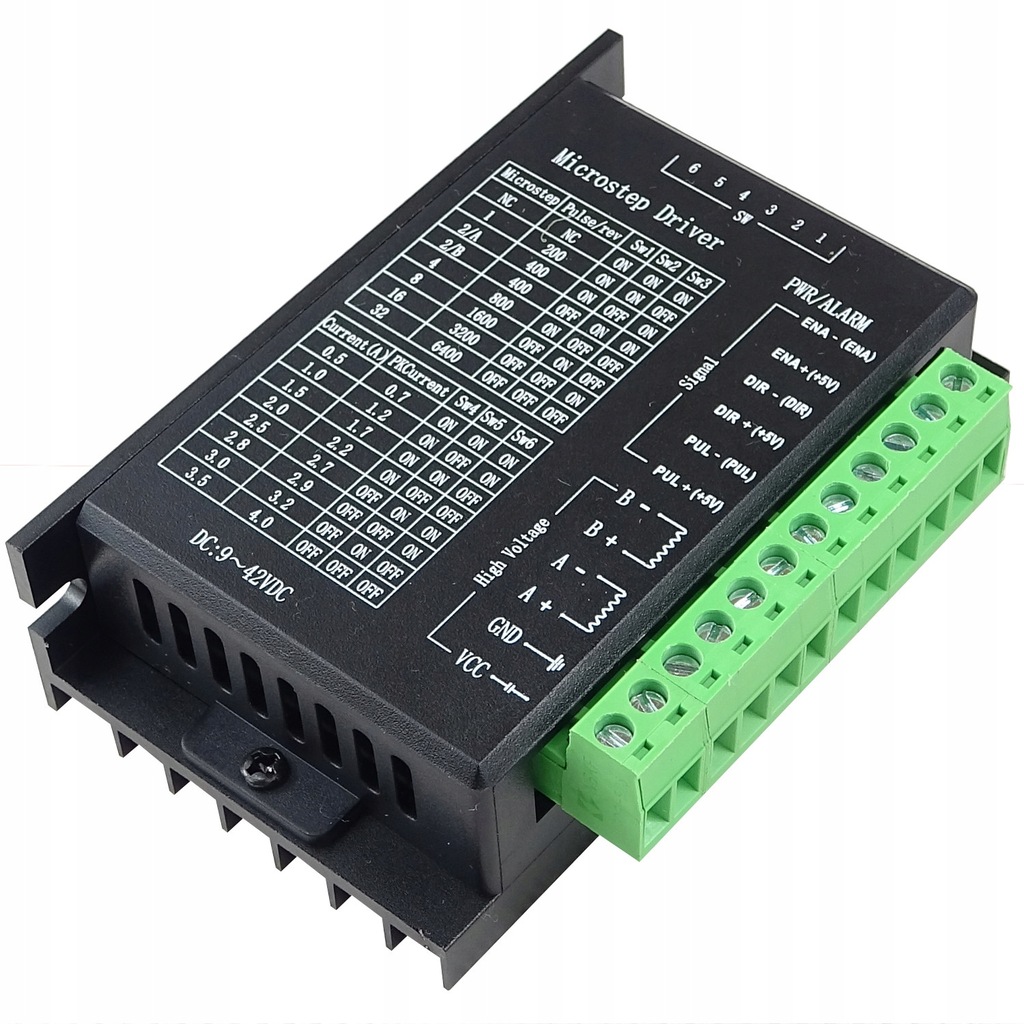Sterownik silnika krokowego TB6600 - 9-40V 4A - 11847265335 - oficjalne archiwum Allegro