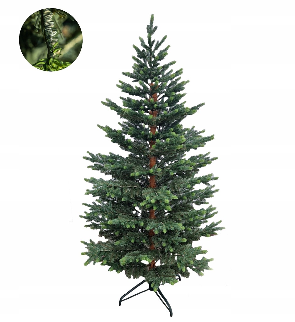 CHOINKA SZTUCZNA JODŁA KWITNĄCA PE JAK ŻYWA 190cm - 12974253290 ...